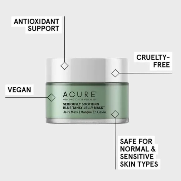 Acure | Skincare | Nib Acure Seriously Soothing Blue Tansy Jelly Mask ...
